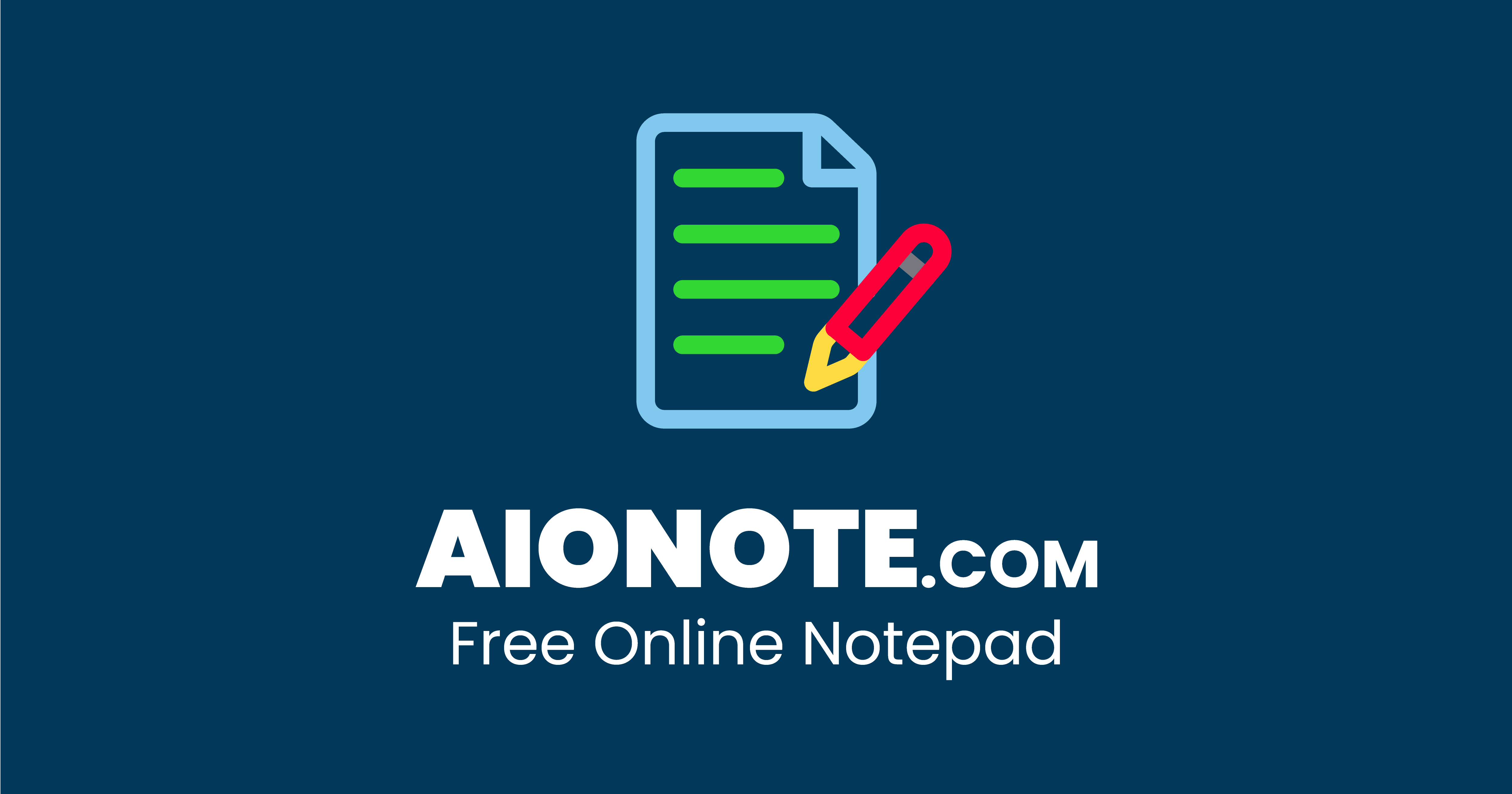 AIO Note - Free Online Notepad